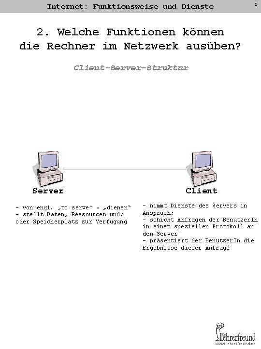 Internet Funktionsweise und Dienste 1 1 Was ist
