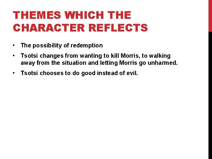 CHARACTER NOTES MORRIS BY KIARA SOPHIE AND OLIVIA