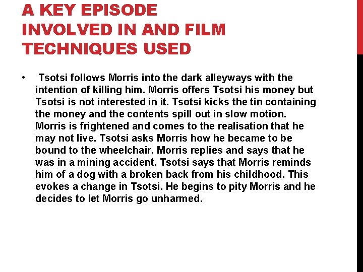 CHARACTER NOTES MORRIS BY KIARA SOPHIE AND OLIVIA