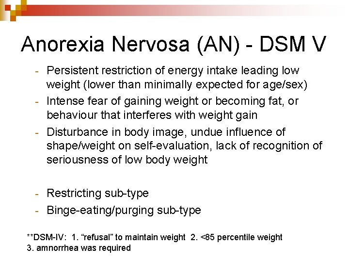 Eating Disorders 21 November 2013 Krissy Schwerin MD