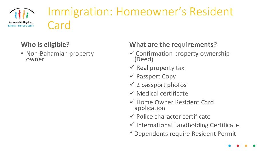 Overview of Documentation Types Requirements in The Bahamas