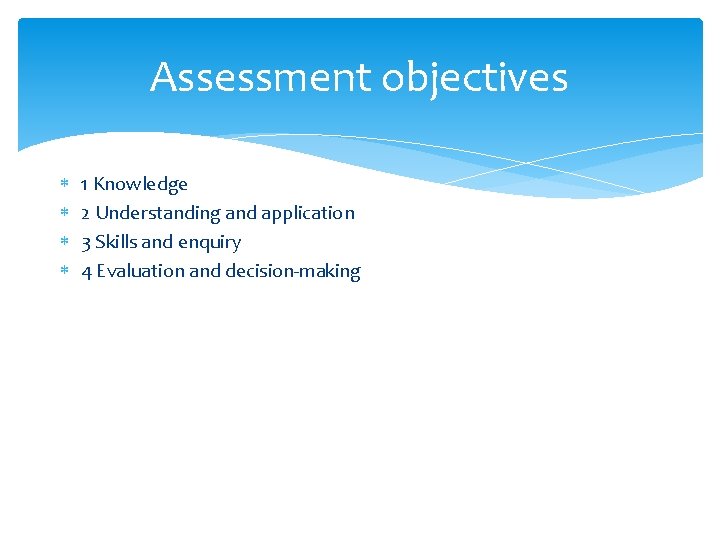 Geography 9696 Aims of the syllabus 1 Geography