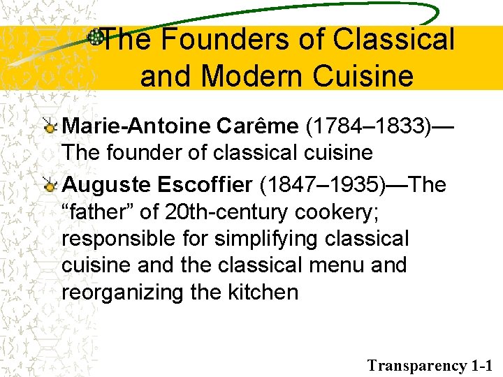 Chapter 1 Objectives Name and describe four major