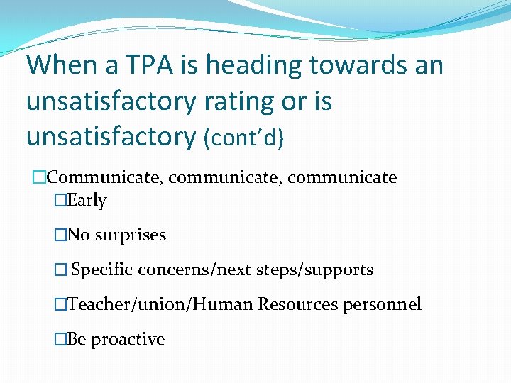 The Teacher Performance Appraisal TPA Experience in Thames