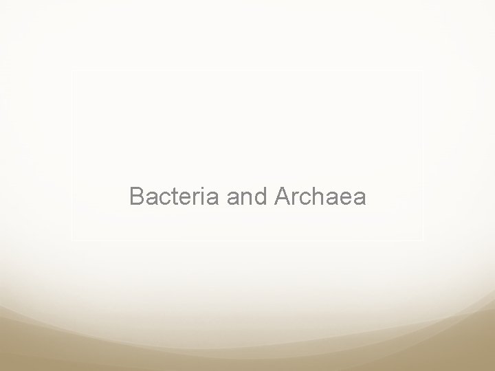 Bacteria and Archaea Bacterial Form and Function A