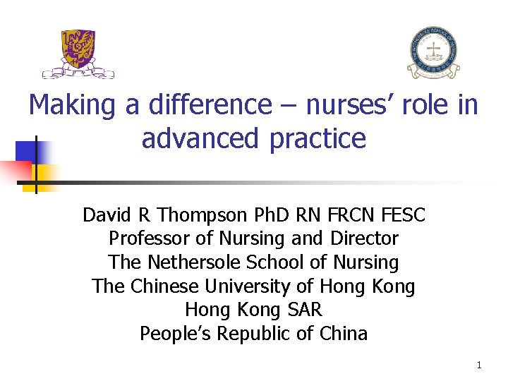 Making a difference nurses role in advanced practice