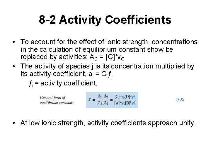 CHEMISTRY 59 320 ANALYTICAL CHEMISTRY Fall 2010 Chapter