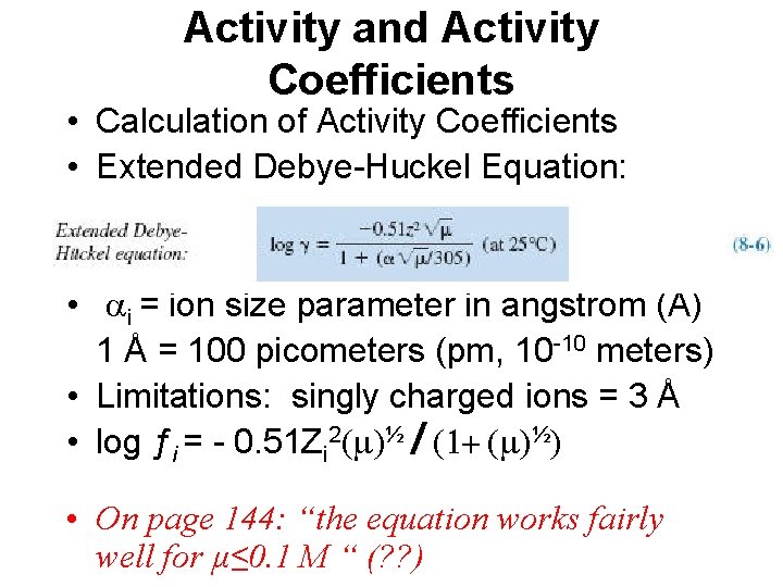 CHEMISTRY 59 320 ANALYTICAL CHEMISTRY Fall 2010 Chapter