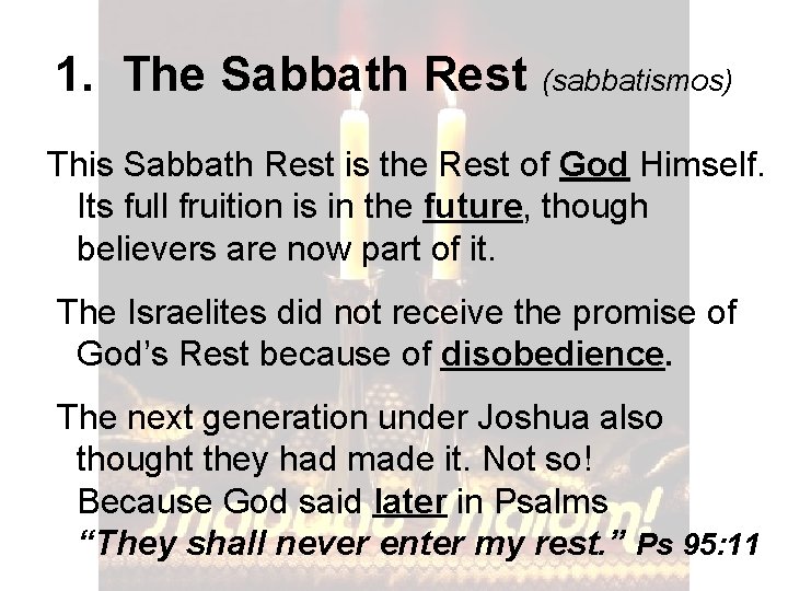 A SABBATH REST FROM GOD FOR THE PEOPLE