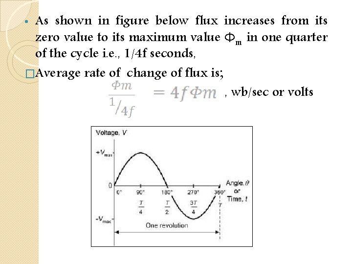 EMF EQUATION OF TRANSFORMER Lecture No 4 By