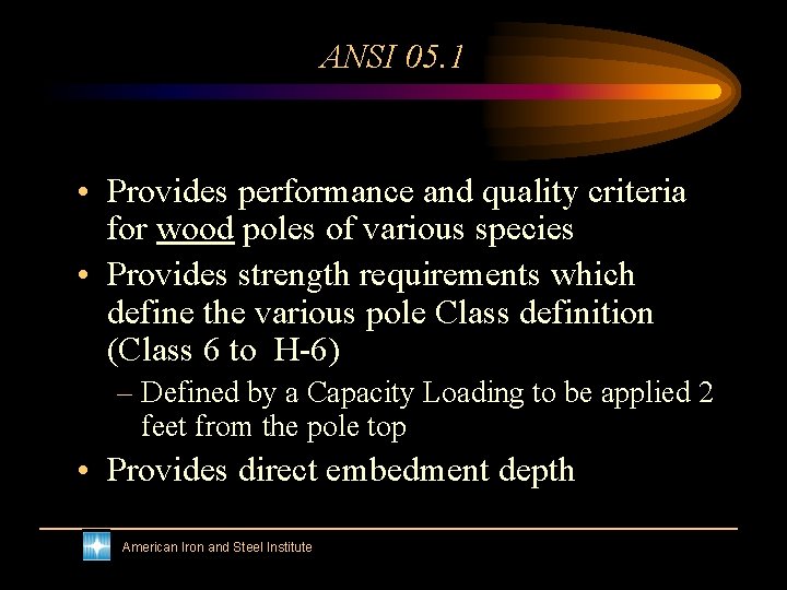 American Iron and Steel Institutes Technical Session Steel