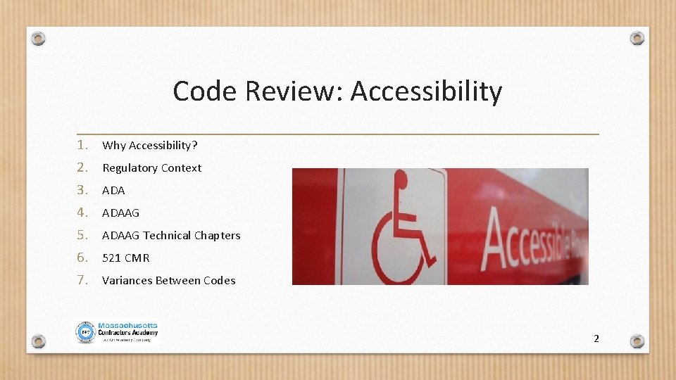Code Review Accessibility 1 Code Review Accessibility 1