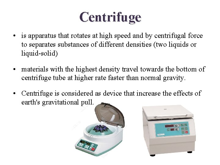 Lab 8 CENTRIFUGATION KAUFaculty of Science Biochemistry department