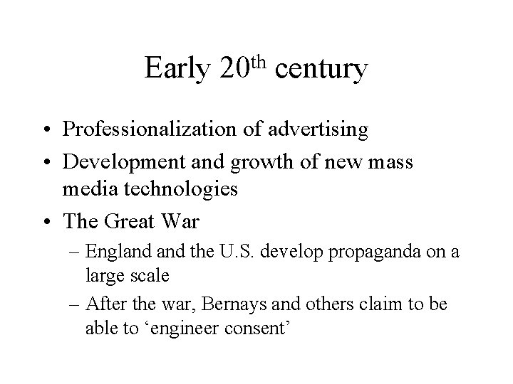 Historical trends in the study of media effects