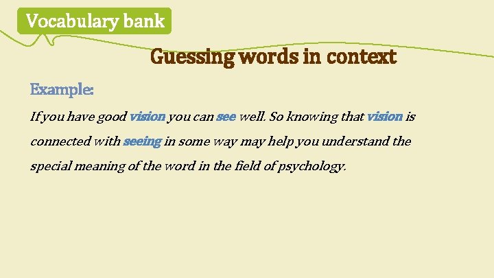 Unit 1 What is Psychology Skills focus Listening