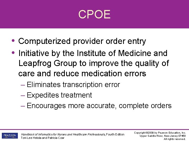 Handbook of Informatics for Nurses and Healthcare Professionals