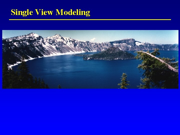 SIGGRAPH 2000 Course on 3 D Photography Passive