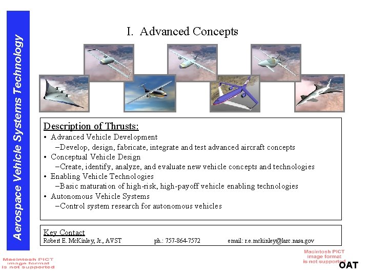 Aerospace Vehicle Systems Technology BreakOut Session 2 Dr