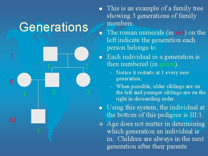 Human Genetic Pedigrees Tracking your own family traits