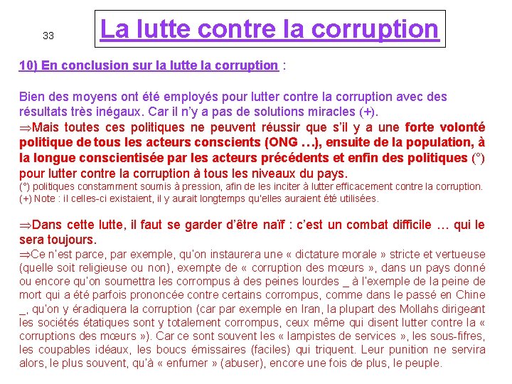 1 La lutte contre la corruption Une affiche