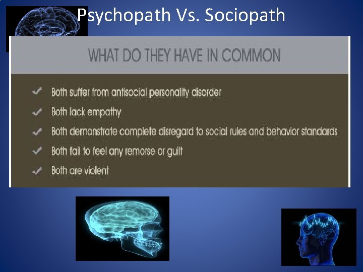 Psychological Disorders Criminal Profiling Psychopathological Triad ...
