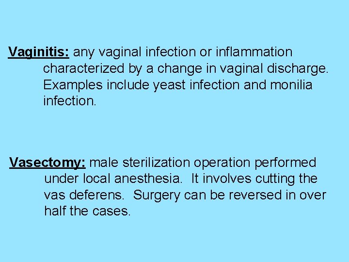 Human Reproduction Reasons for Teaching Sexuality 1 To