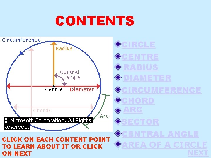 BASIC GEOMETRICAL CONCEPTS CIRCLE Developed by NARESH TANGRI