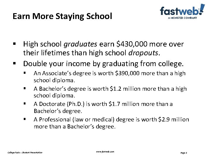 Important College Facts for Students Overview Why Should
