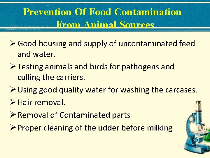 Sources Of Microorganisms In Foods Prof Mohammad Shubair