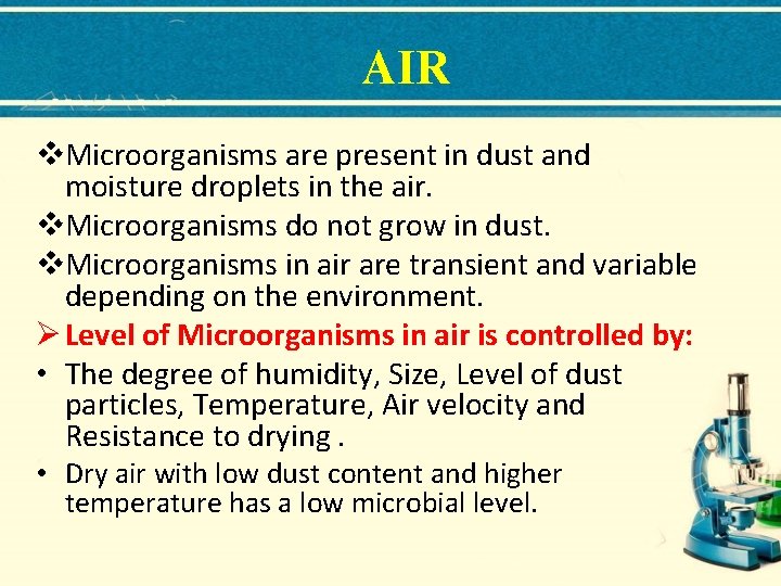 Sources Of Microorganisms In Foods Prof Mohammad Shubair