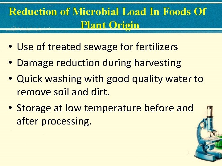 Sources Of Microorganisms In Foods Prof Mohammad Shubair