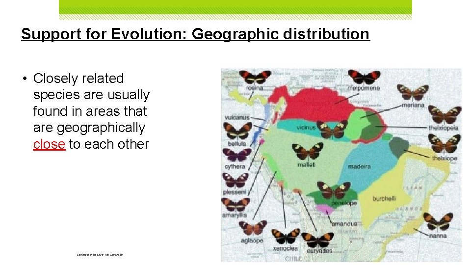 UNIT 10 NOTES BIODIVERSITY Support for Evolution Today