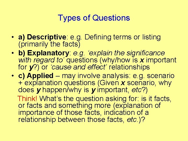 Short Answer Questions Writing Better Answers Julian Ingle