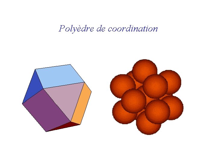 Structures et rseaux RESEAUX CUBIQUES Rseau cubique simple