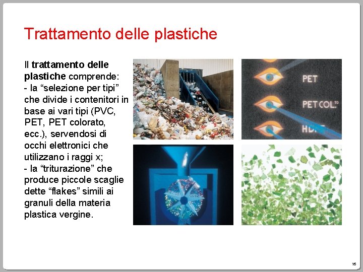 MATERIALI PLASTICHE 1 IERI E OGGI Linizio delle