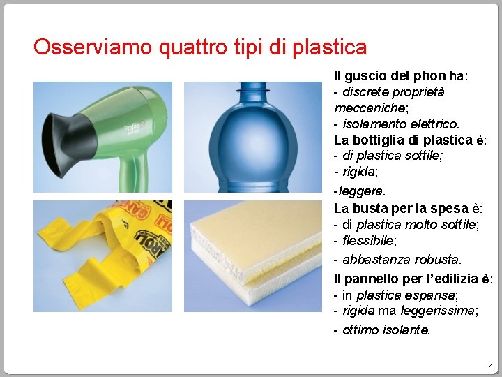 MATERIALI PLASTICHE 1 IERI E OGGI Linizio delle