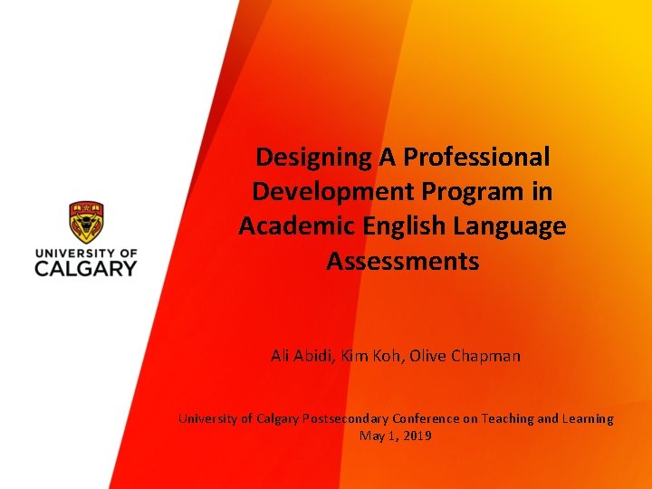 Designing A Professional Development Program in Academic English