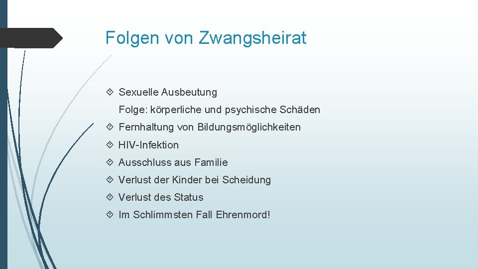 Zwangsheirat Seminar Zwischen Partizipation und Diskriminierung ...