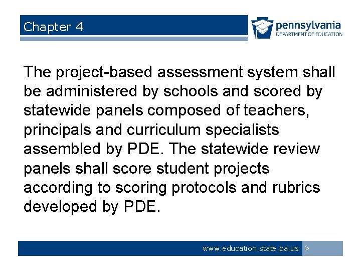 Project Based Assessments School Administrator Overview August 2013