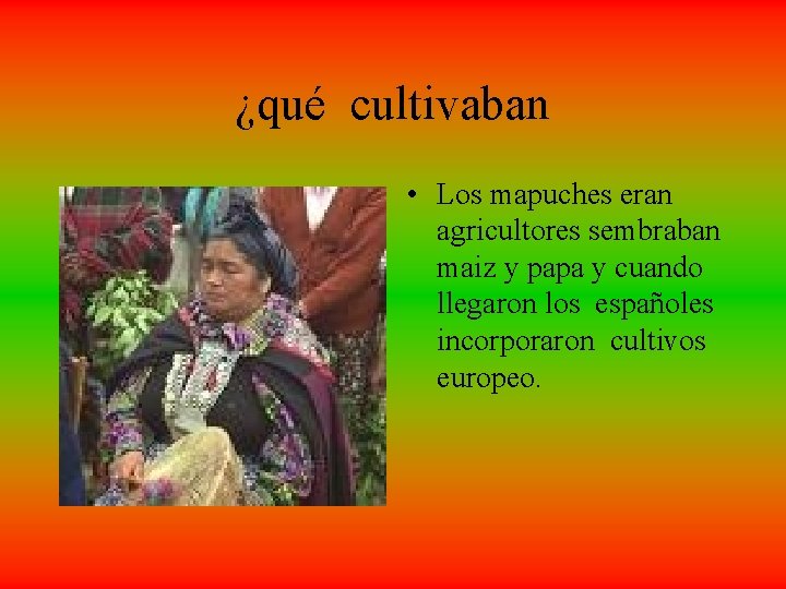 LOS MAPUCHES El cuero y la madera Con