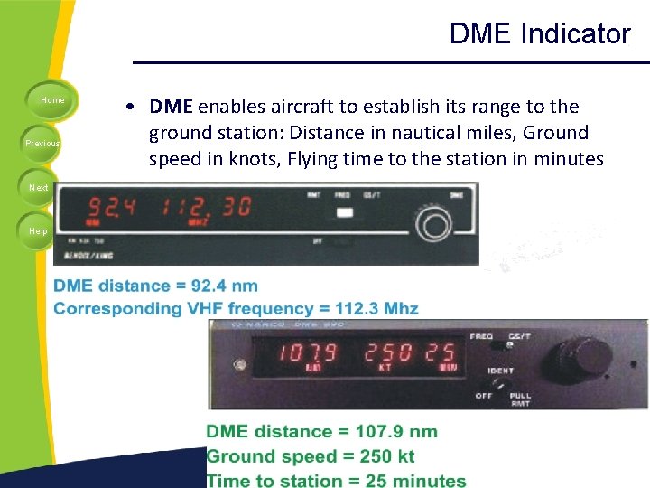 Lecture 8 Distance Measuring Equipment DME Outlines Home
