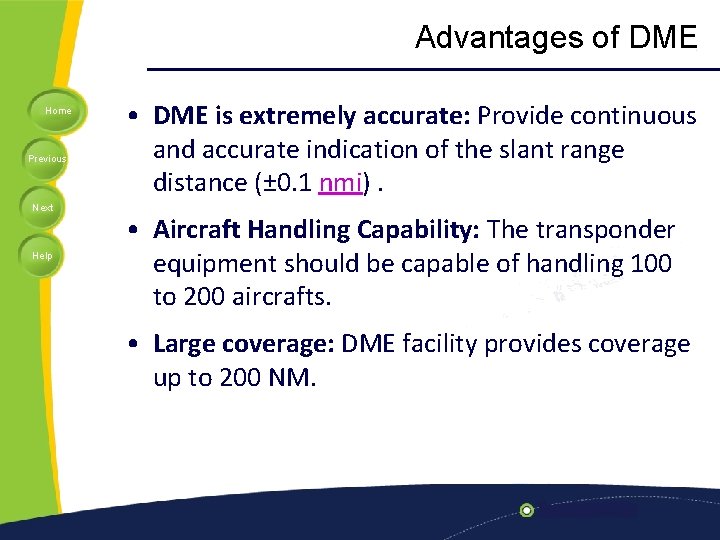 Lecture 8 Distance Measuring Equipment DME Outlines Home
