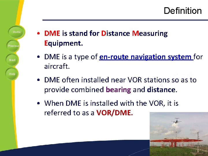Lecture 8 Distance Measuring Equipment DME Outlines Home