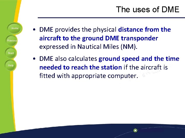 Lecture 8 Distance Measuring Equipment DME Outlines Home
