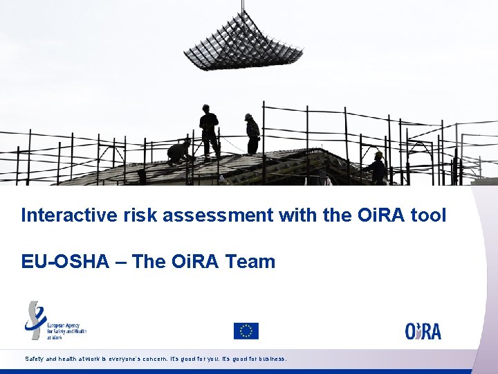 Interactive risk assessment with the Oi RA tool