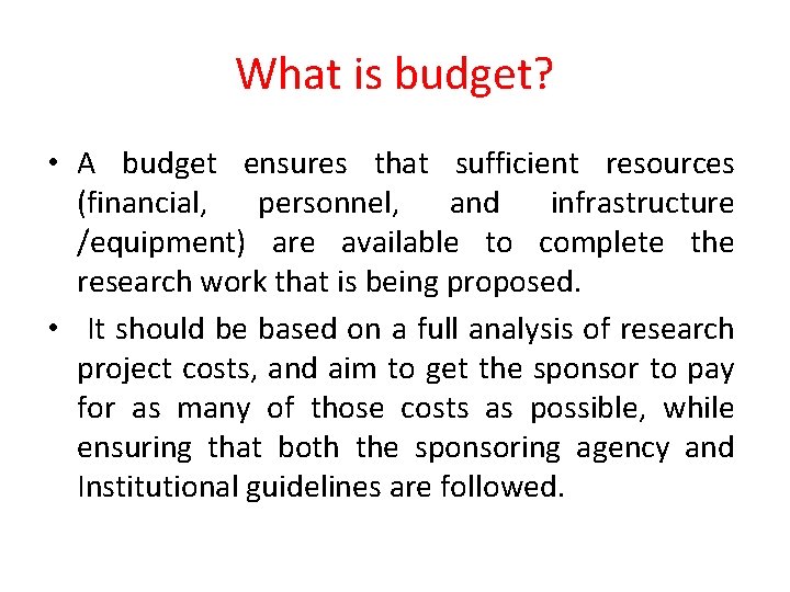 How much money we need for a research