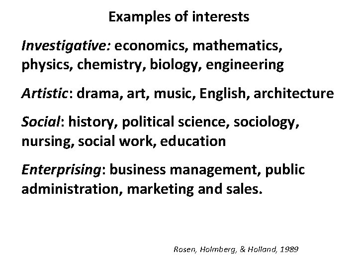 Career Goals Recall from previous lecture Why become