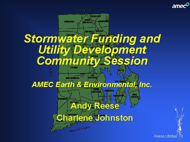 Stormwater Funding and Utility Development Community Session AMEC