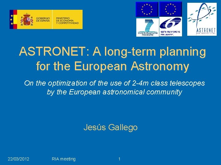 ASTRONET A longterm planning for the European Astronomy