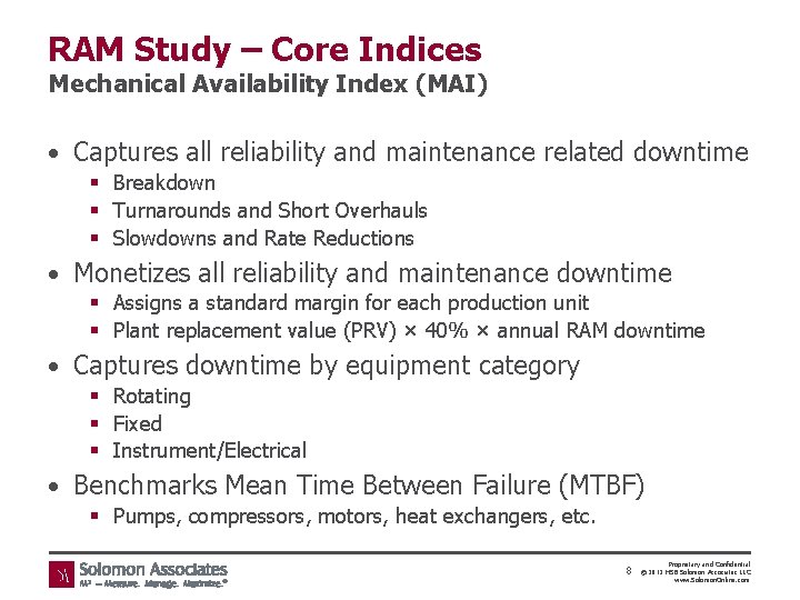 Reliability and Maintenance RAM The Path to WorldClass